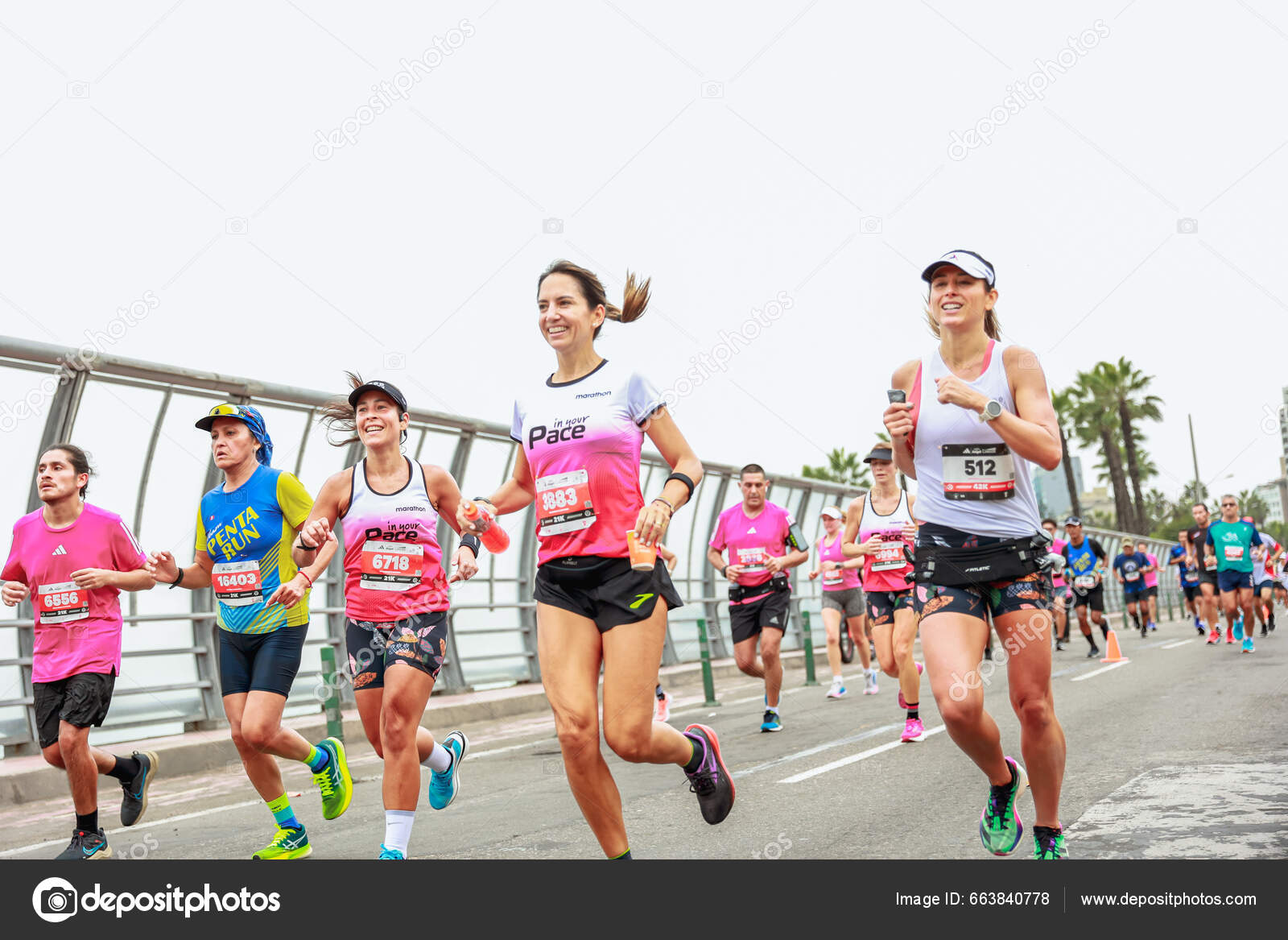 Lima Peru May 2023 Athletes Compete Lima Marathon 42K 2023 — Stock ...