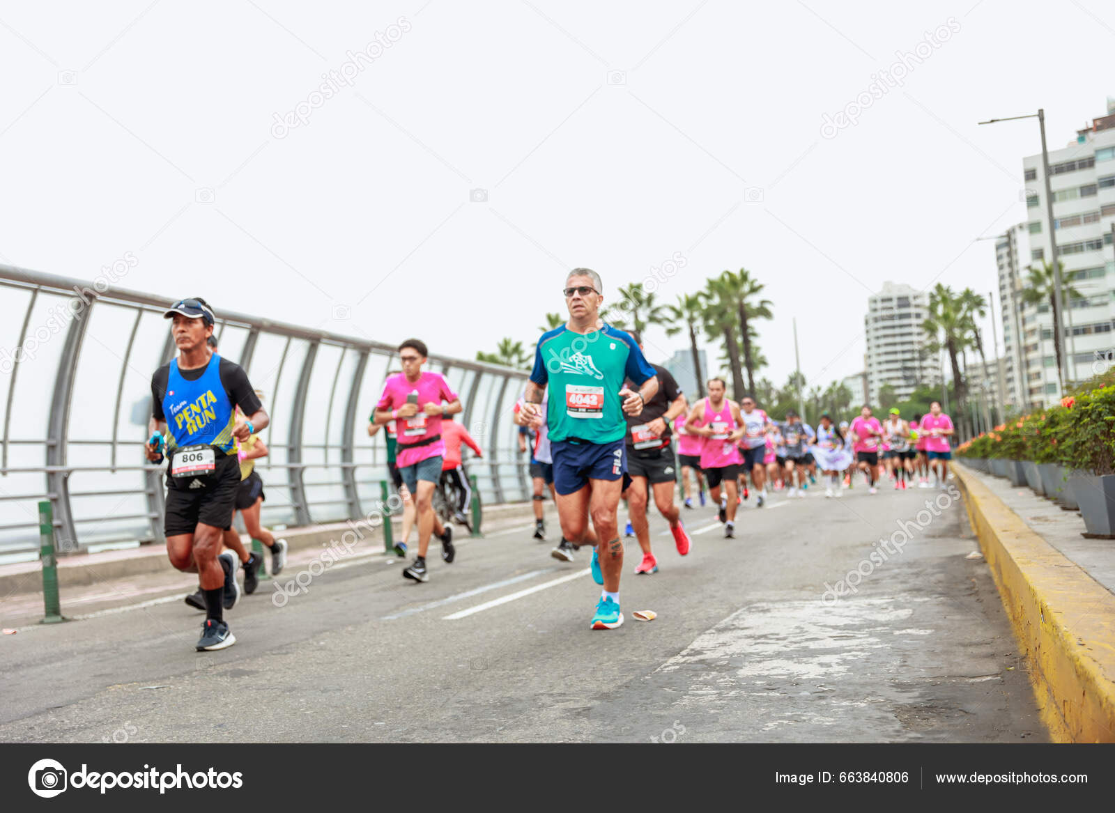 Lima Peru May 2023 Athletes Compete Lima Marathon 42K 2023 — Stock ...