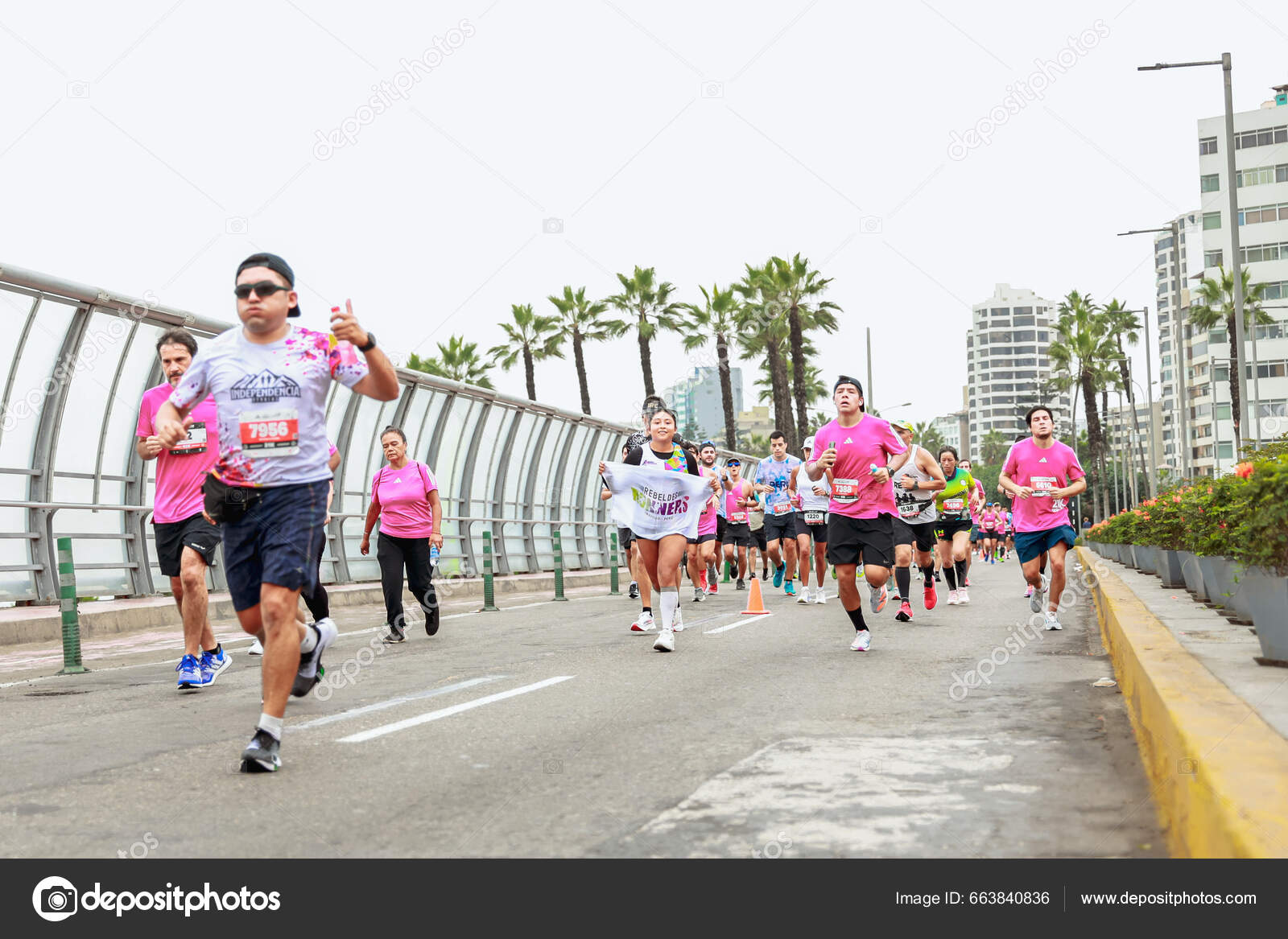 Lima Peru May 2023 Athletes Compete Lima Marathon 42K 2023 — Stock ...