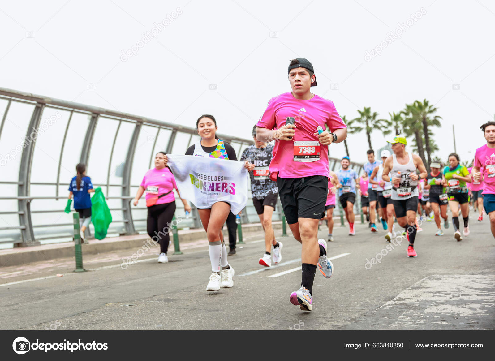 Lima Peru May 2023 Athletes Compete Lima Marathon 42K 2023 — Stock ...