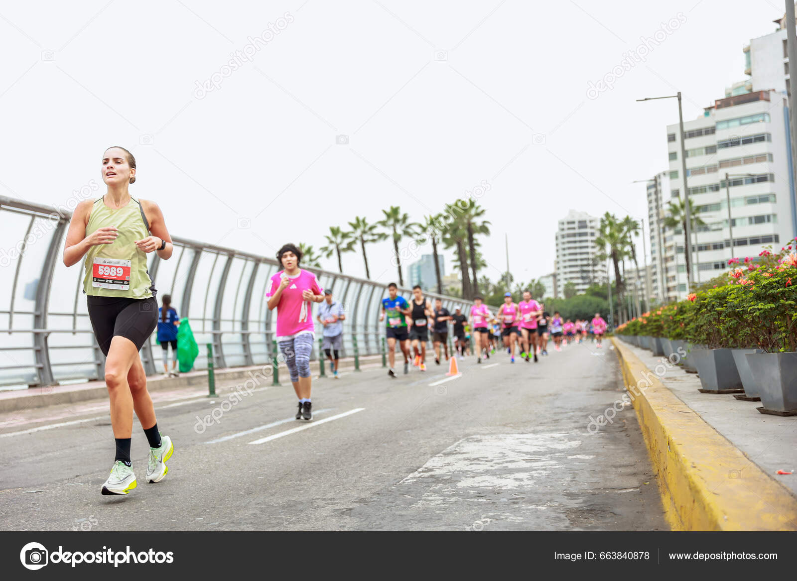 Lima Peru May 2023 Athletes Compete Lima Marathon 42K 2023 — Stock ...