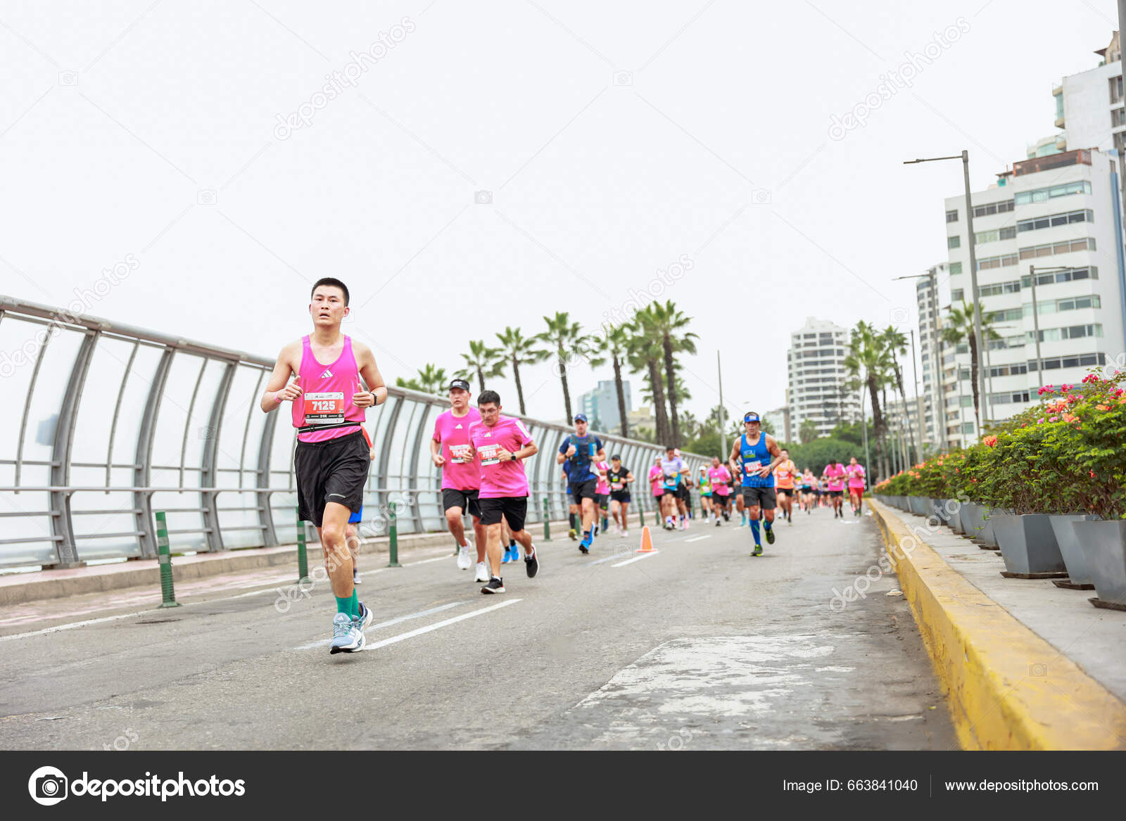Lima Peru May 2023 Athletes Compete Lima Marathon 42K 2023 — Stock ...