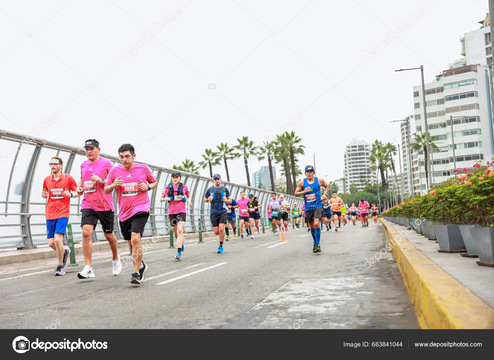 Lima Peru May 2023 Athletes Compete Lima Marathon 42K 2023 — Stock ...