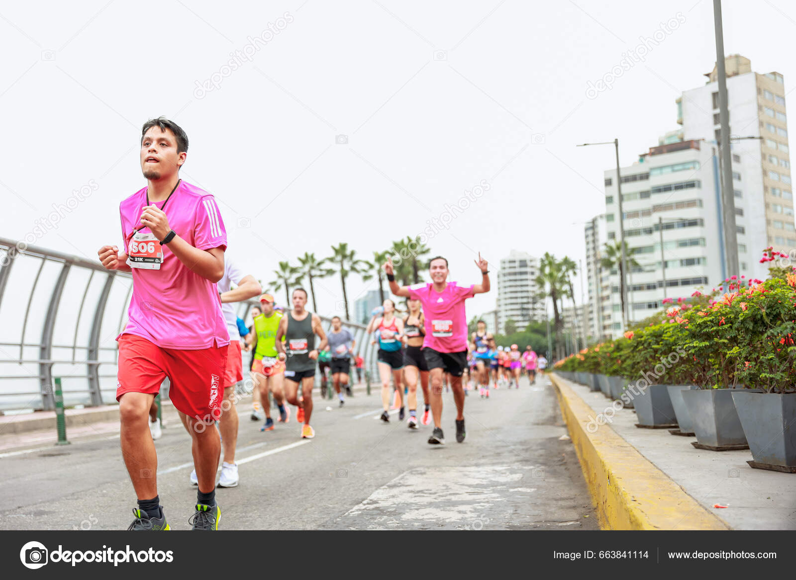 Lima Peru May 2023 Athletes Compete Lima Marathon 42K 2023 — Stock ...
