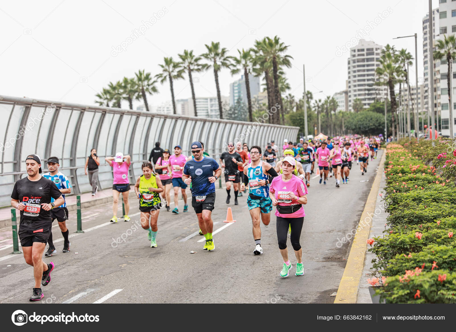 Lima Peru May 2023 Athletes Compete Lima Marathon 42K 2023 — Stock ...