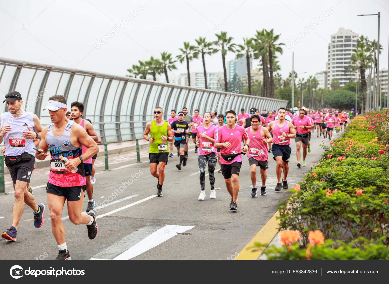 Lima Peru May 2023 Athletes Compete Lima Marathon 42K 2023 — Stock ...