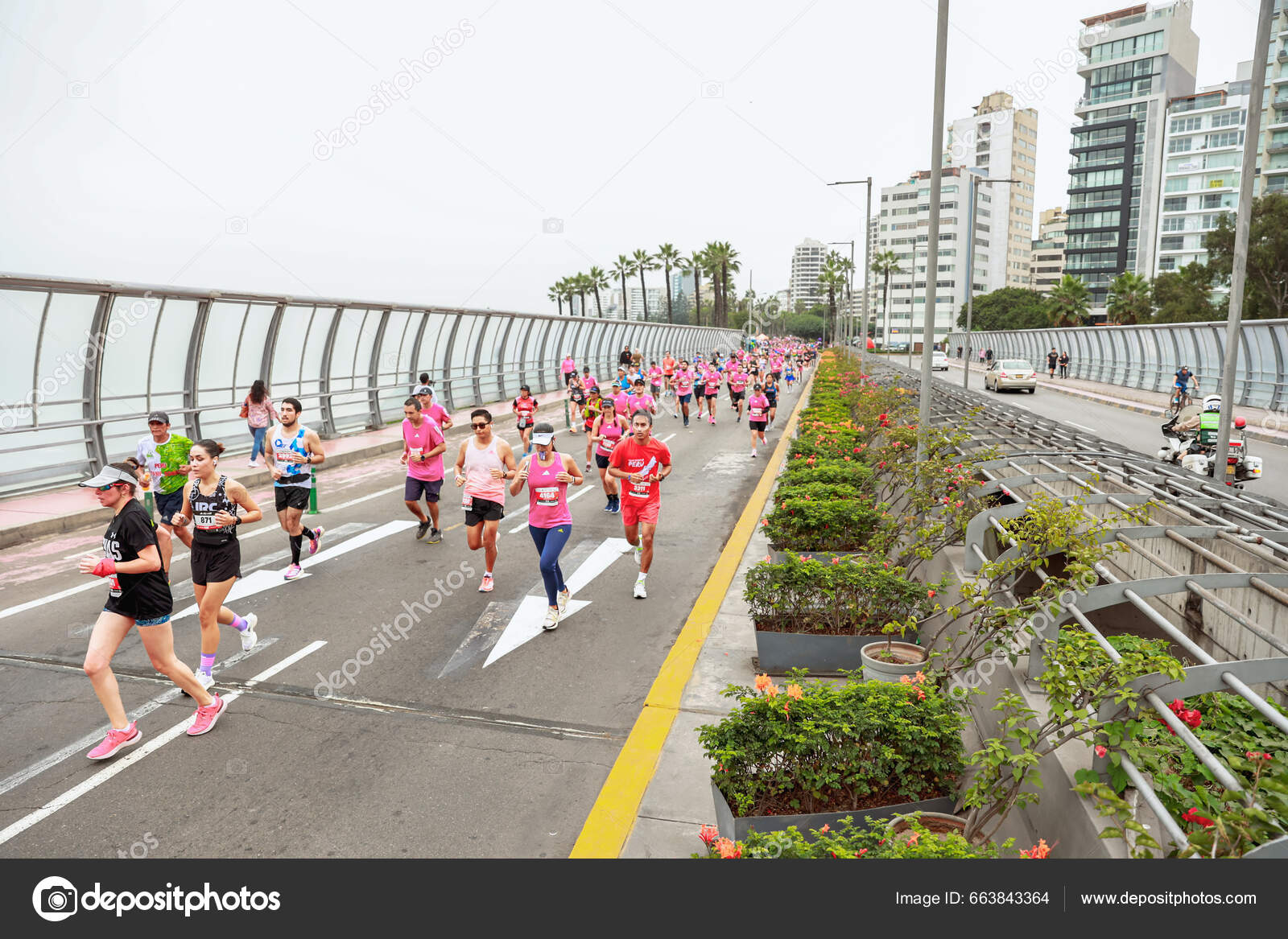 Lima Peru May 2023 Athletes Compete Lima Marathon 42K 2023 — Stock ...