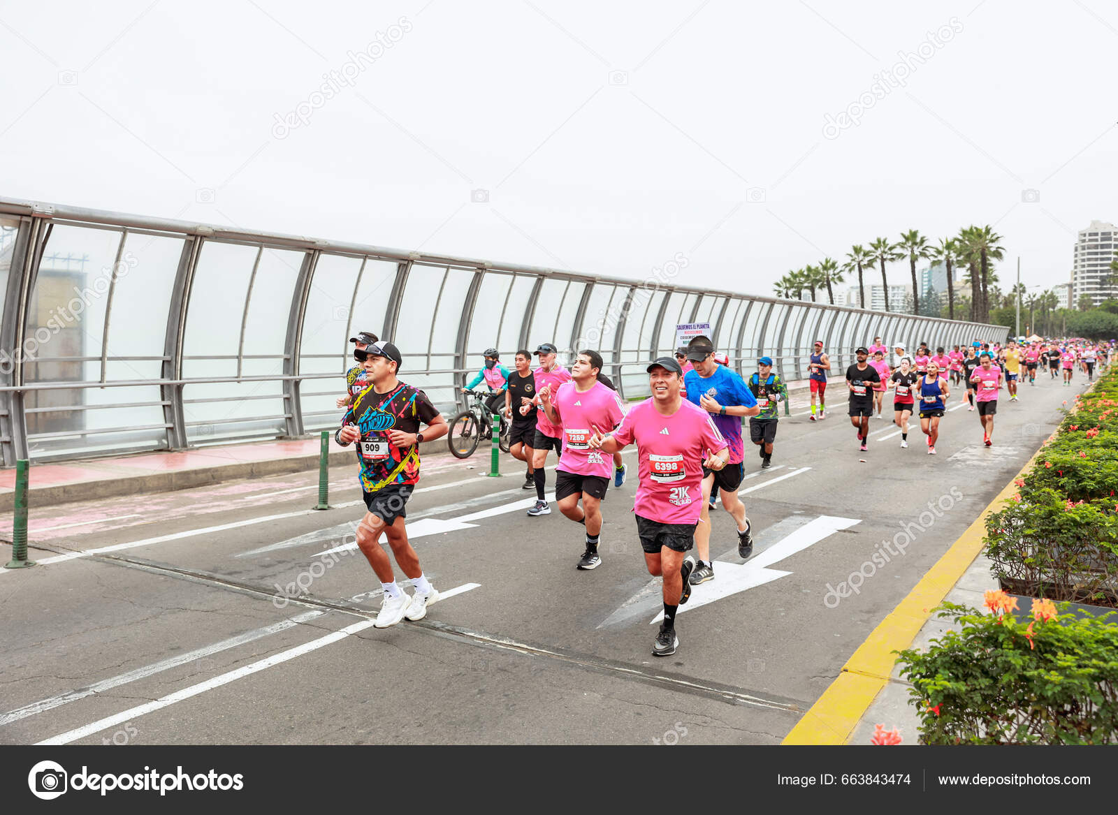 Lima Peru May 2023 Athletes Compete Lima Marathon 42K 2023 — Stock ...