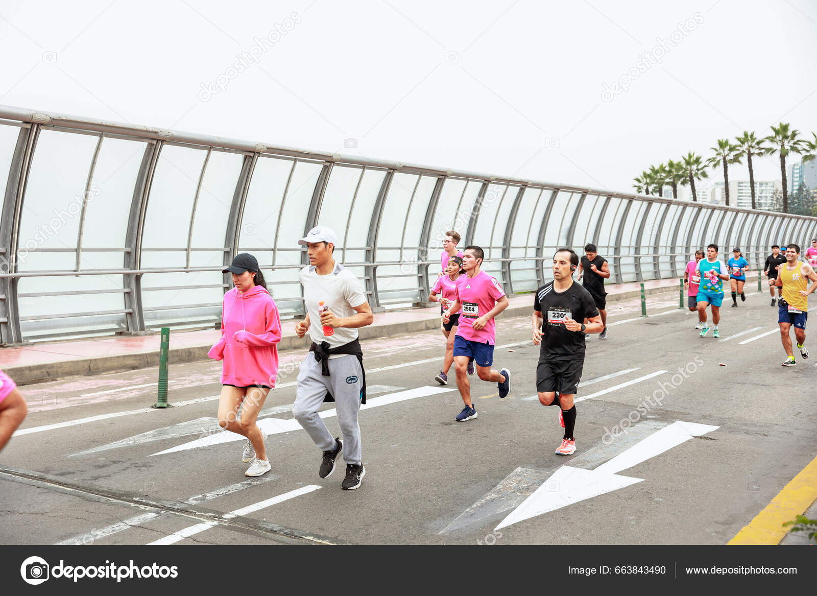 Lima Peru May 2023 Athletes Compete Lima Marathon 42K 2023 — Stock ...