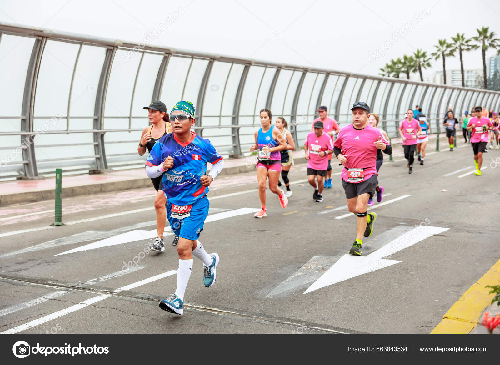 Lima Peru May 2023 Athletes Compete Lima Marathon 42K 2023 — Stock ...