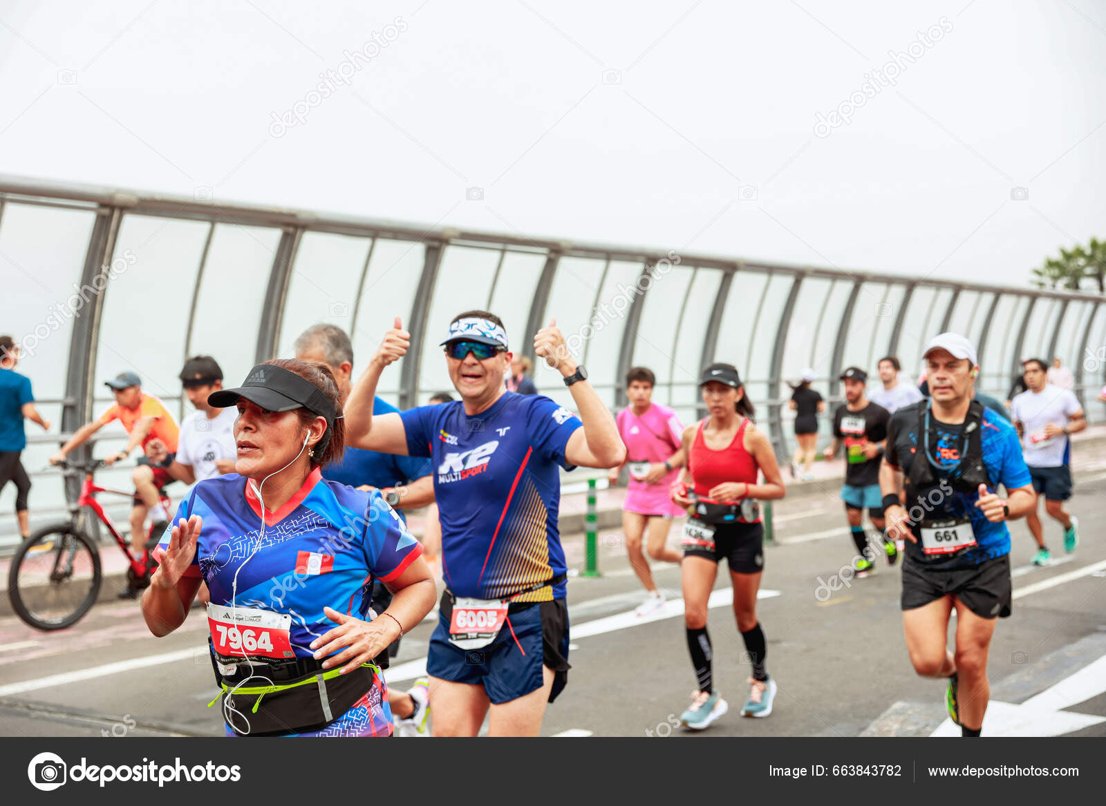 Lima Peru May 2023 Athletes Compete Lima Marathon 42K 2023 — Stock ...