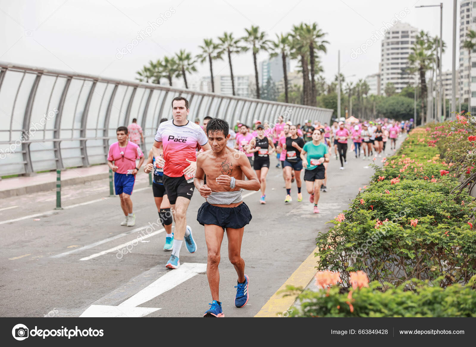 Lima Peru May 2023 Athletes Compete Lima Marathon 42K 2023 — Stock ...