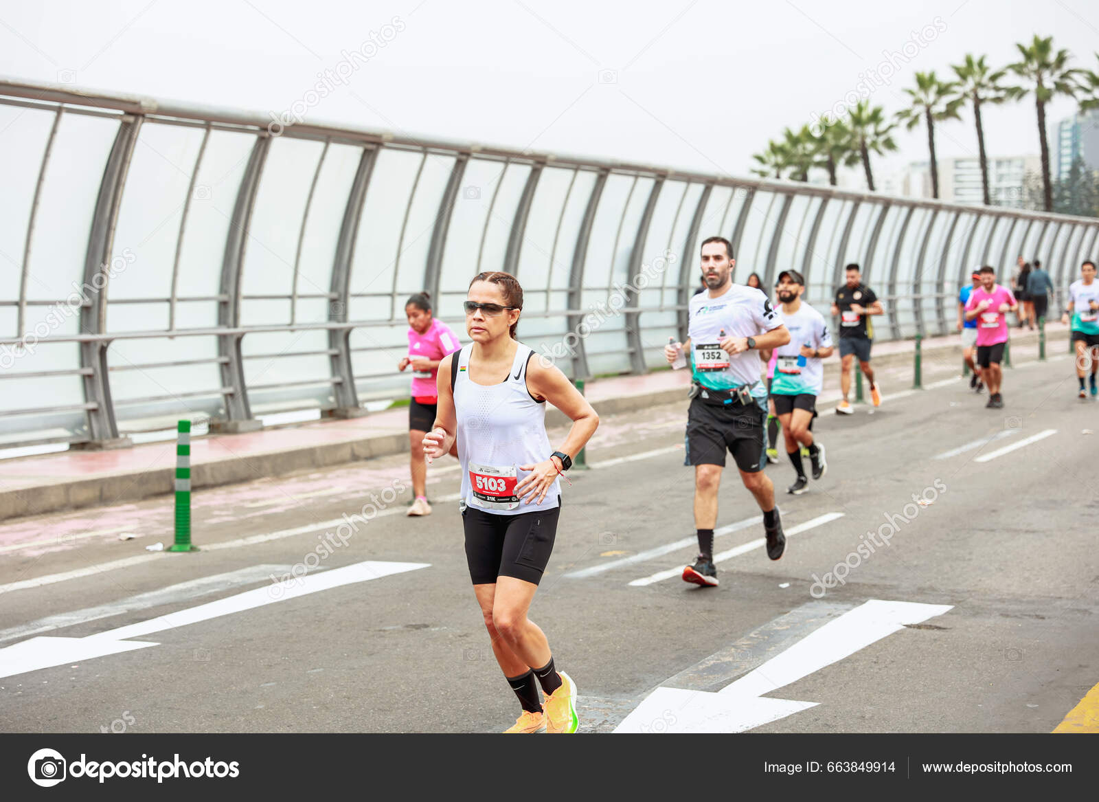 Lima Peru May 2023 Athletes Compete Lima Marathon 42K 2023 — Stock ...