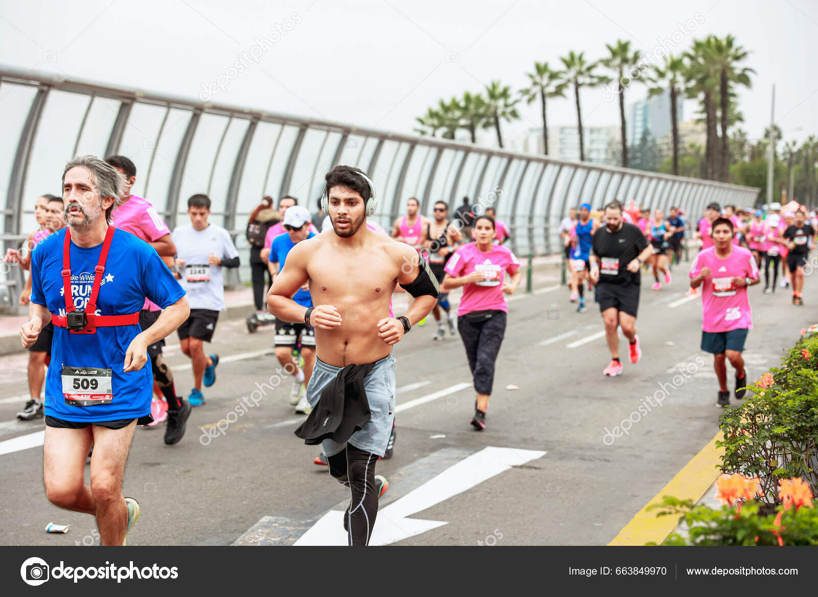 Lima Peru May 2023 Athletes Compete Lima Marathon 42K 2023 — Stock ...