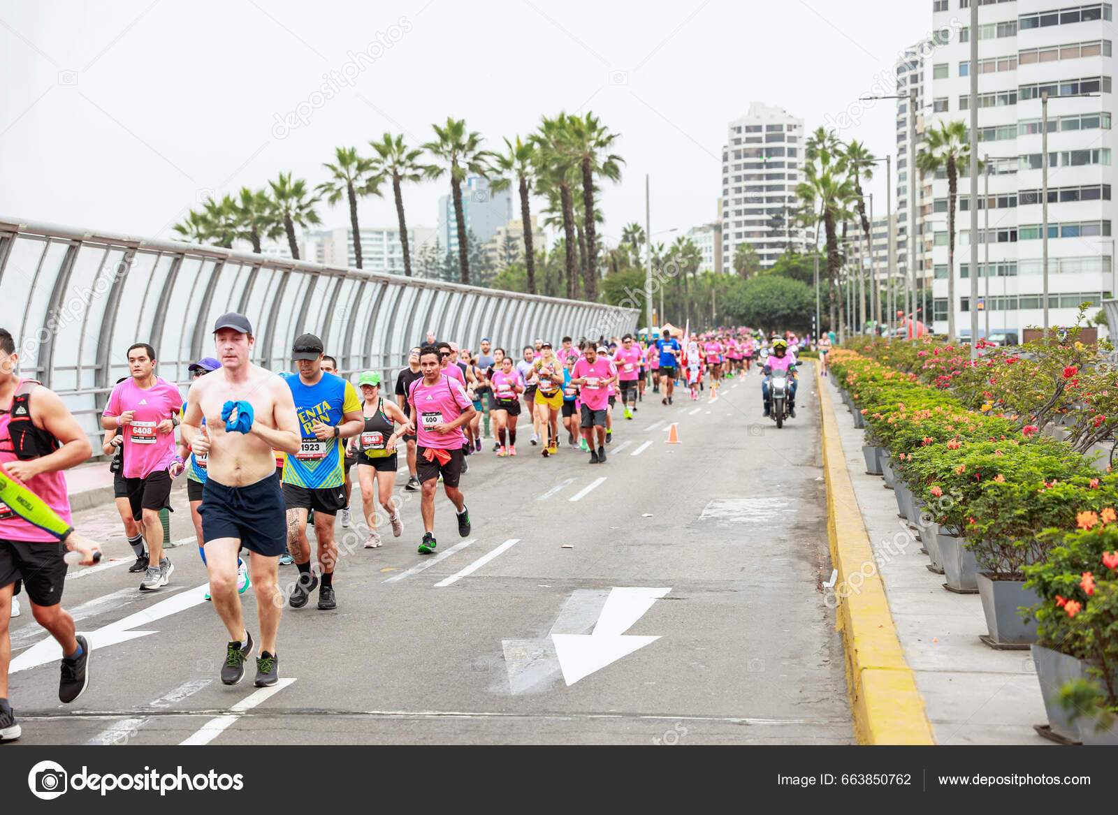 Lima Peru May 2023 Athletes Compete Lima Marathon 42K 2023 — Stock ...