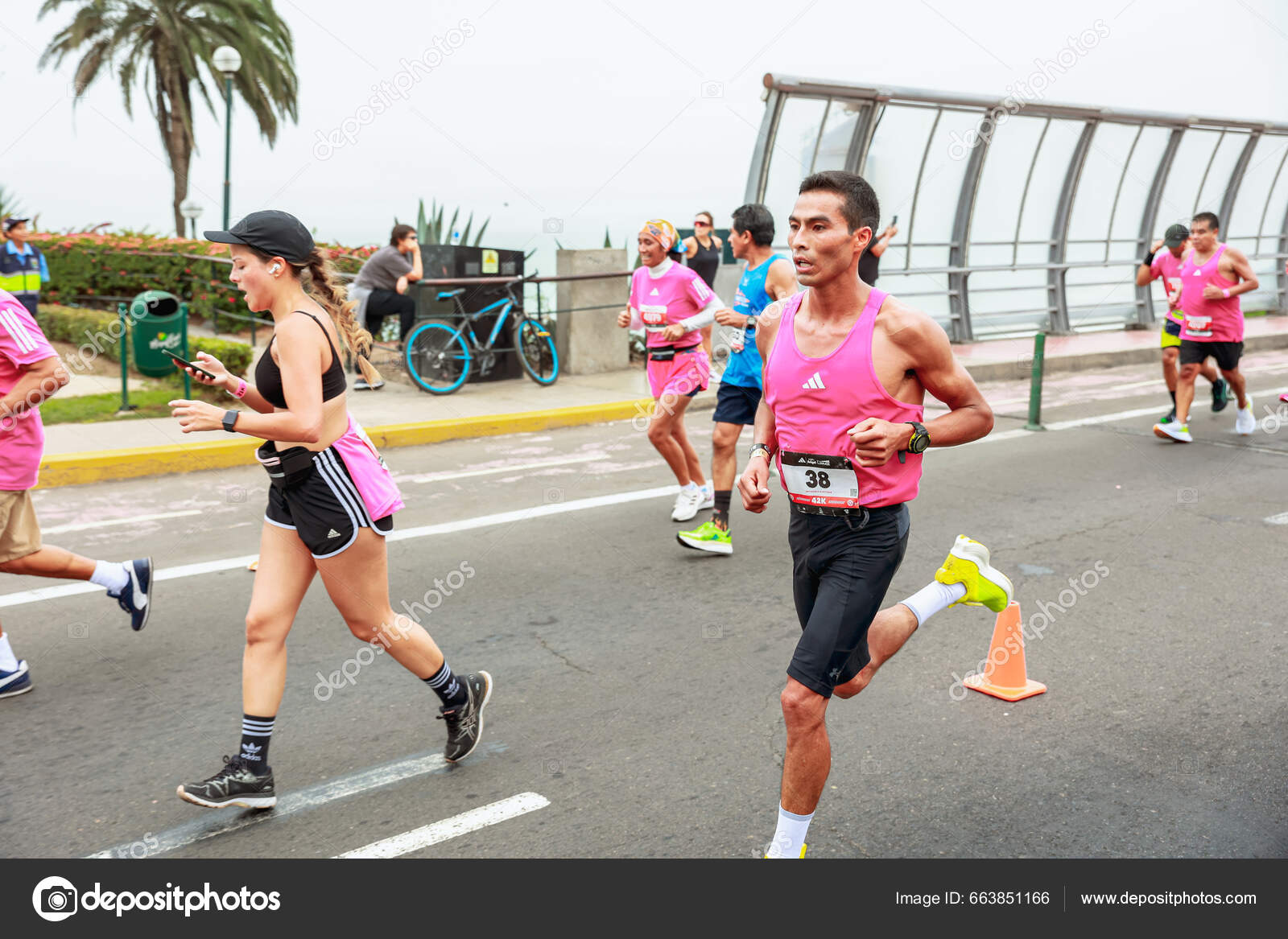 Lima Peru May 2023 Athletes Compete Lima Marathon 42K 2023 — Stock ...