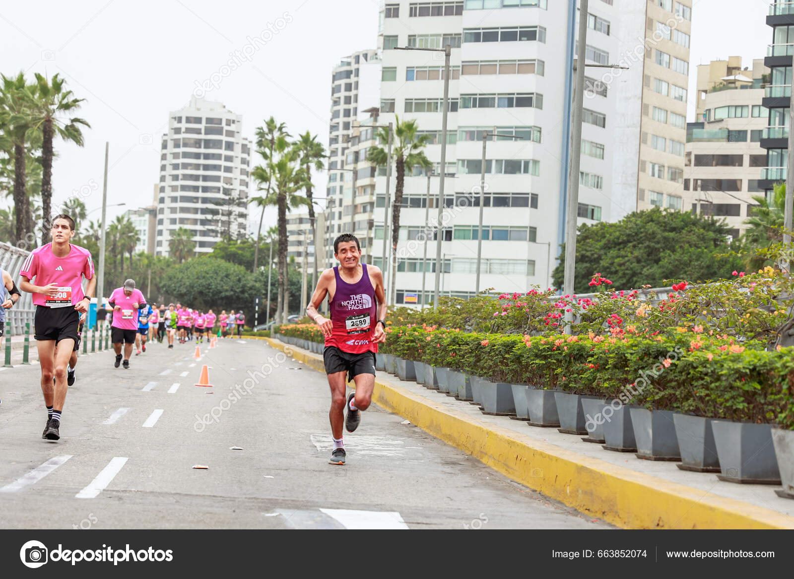Lima Peru May 2023 Athletes Compete Lima Marathon 42K 2023 — Stock ...