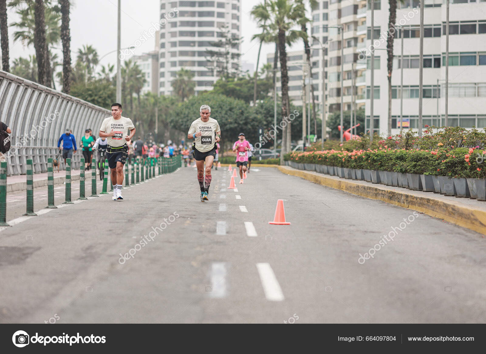 Lima Peru May 2023 Athletes Compete Lima Marathon 42K 2023 — Stock ...