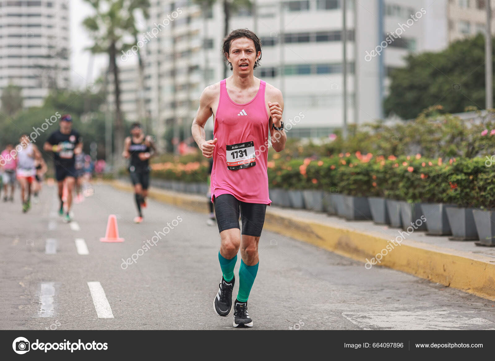 Lima Peru May 2023 Athletes Compete Lima Marathon 42K 2023 — Stock ...