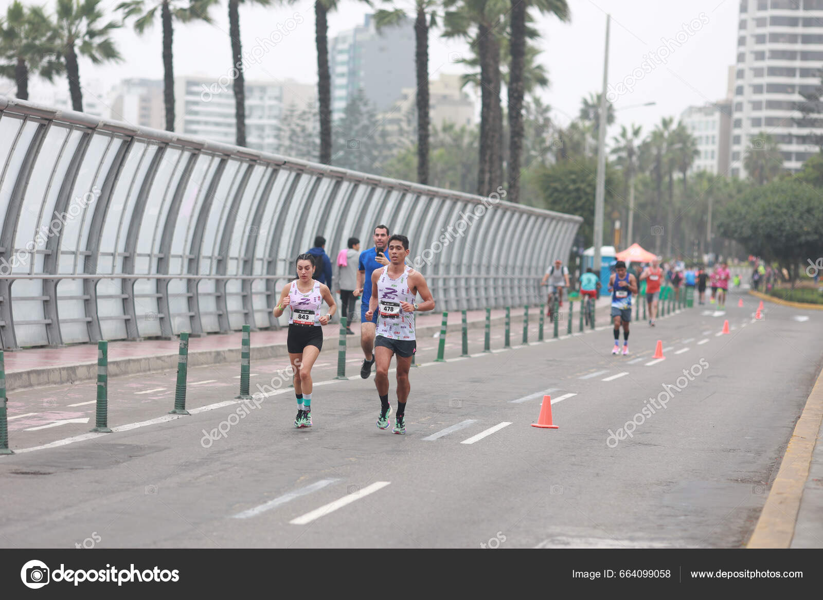 Lima Peru May 2023 Athletes Compete Lima Marathon 42K 2023 — Stock ...