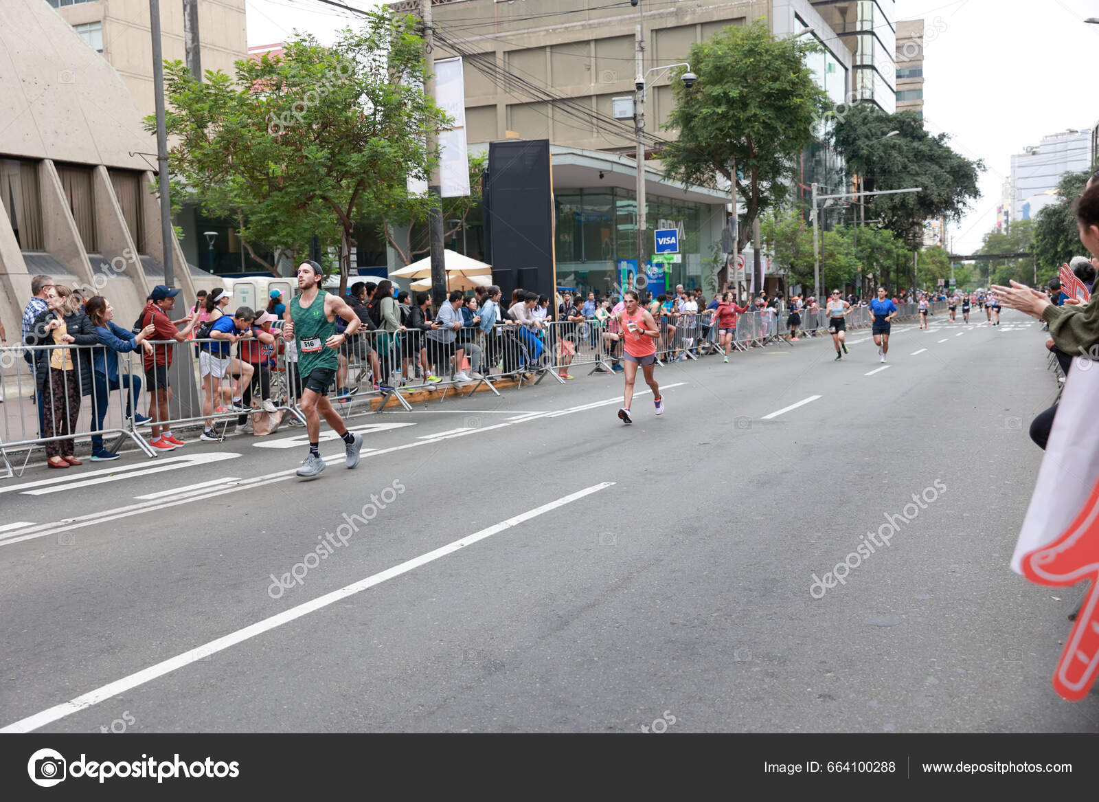 Lima Peru May 2023 Athletes Compete Lima Marathon 42K 2023 — Stock ...