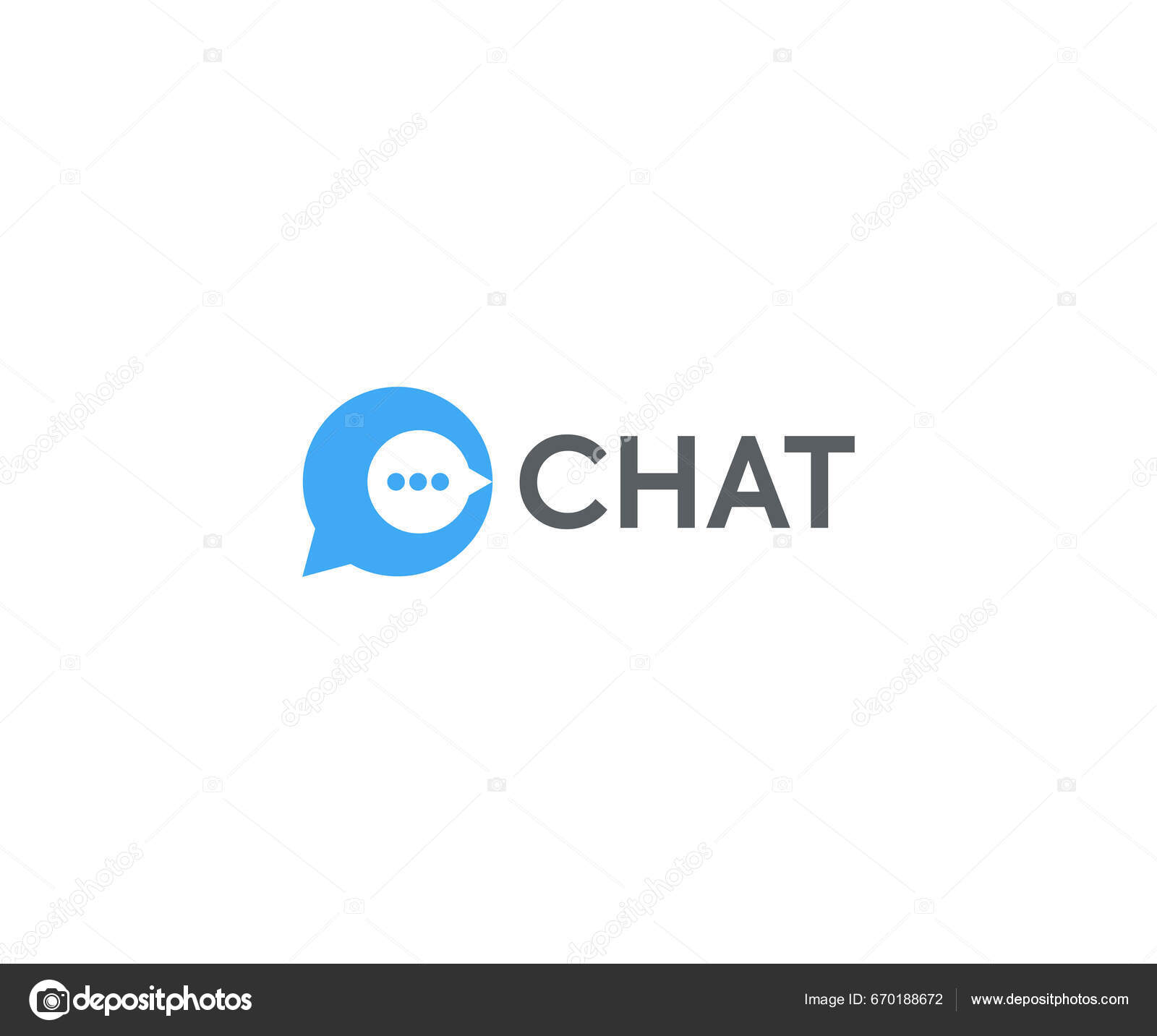 Chatting Chat App Logo Vector Template6 Stock Vector by ©borunr957 ...