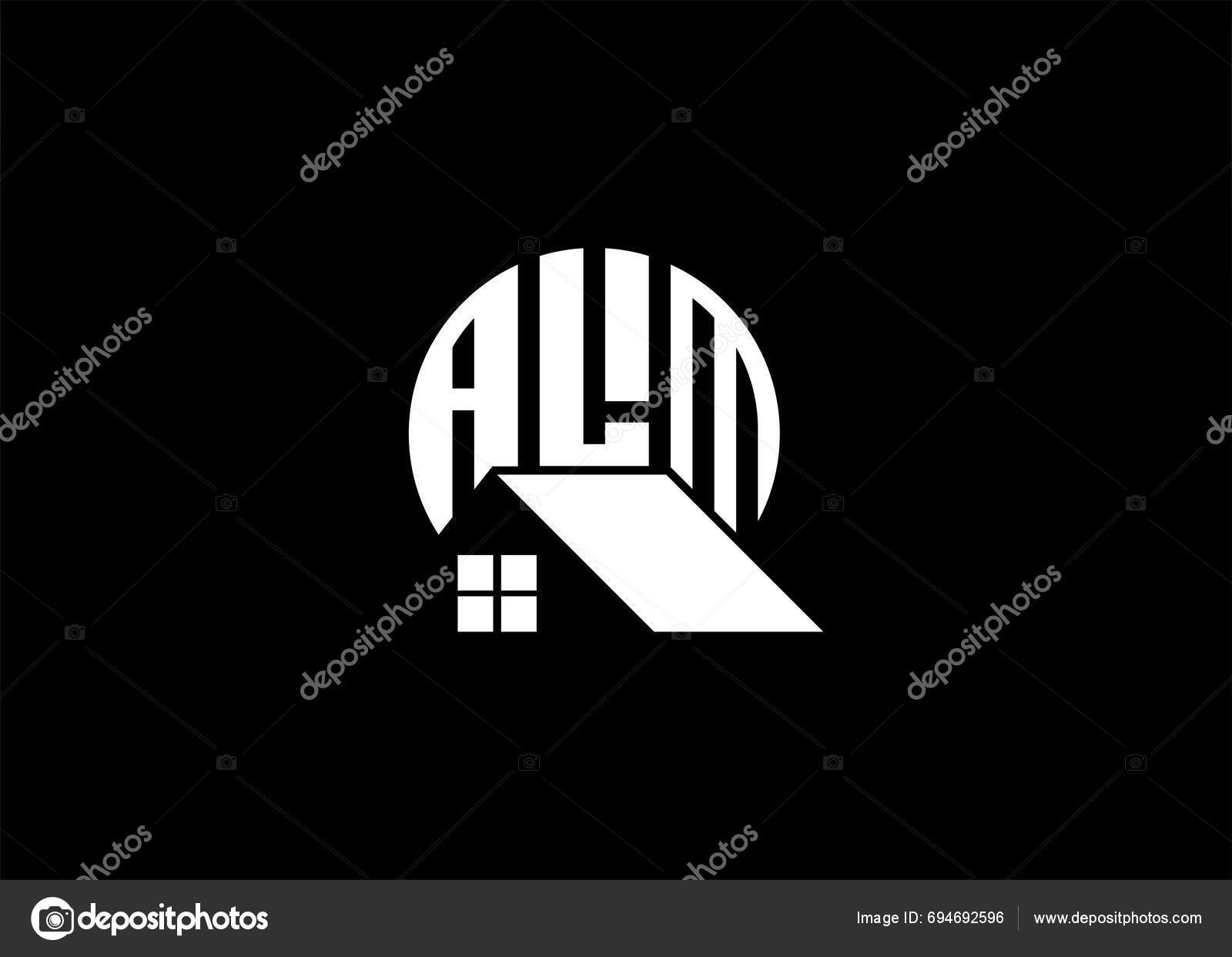 Real Estate Letter Alm Monogram Vector Logo Home Building Shape Stock ...