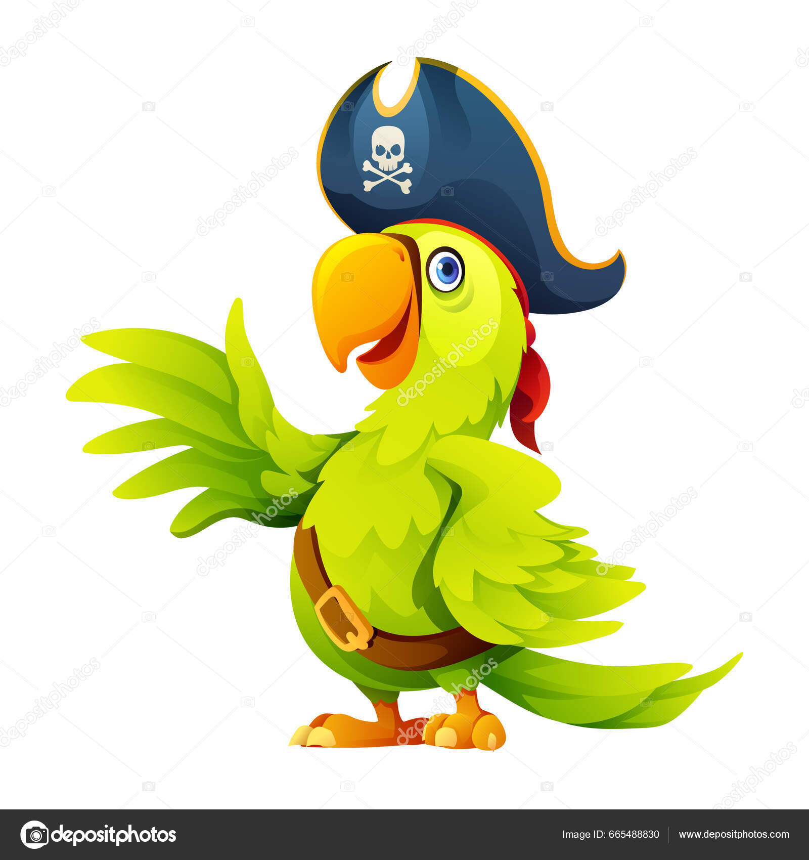 Pirate Parrot Clip Art