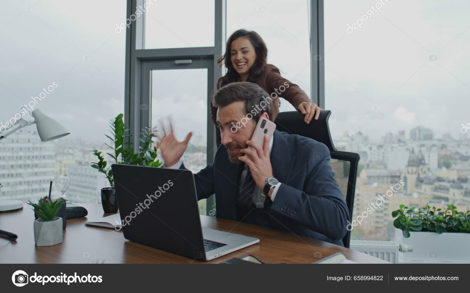 Smiling Office Worker