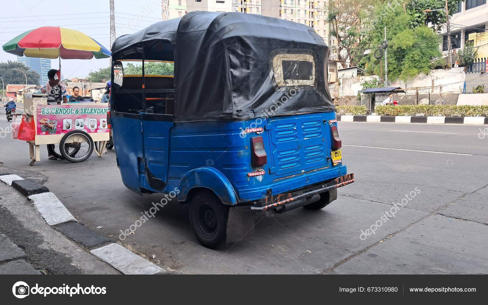 Three Wheeled Transport Vehicle Bajaj — Stock Editorial Photo © Wahyu ...