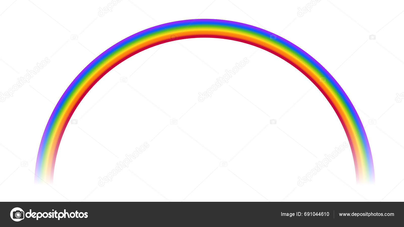 Rainbow Colorful Seven Colors Icon Stock Vector by ©KUU 691044610