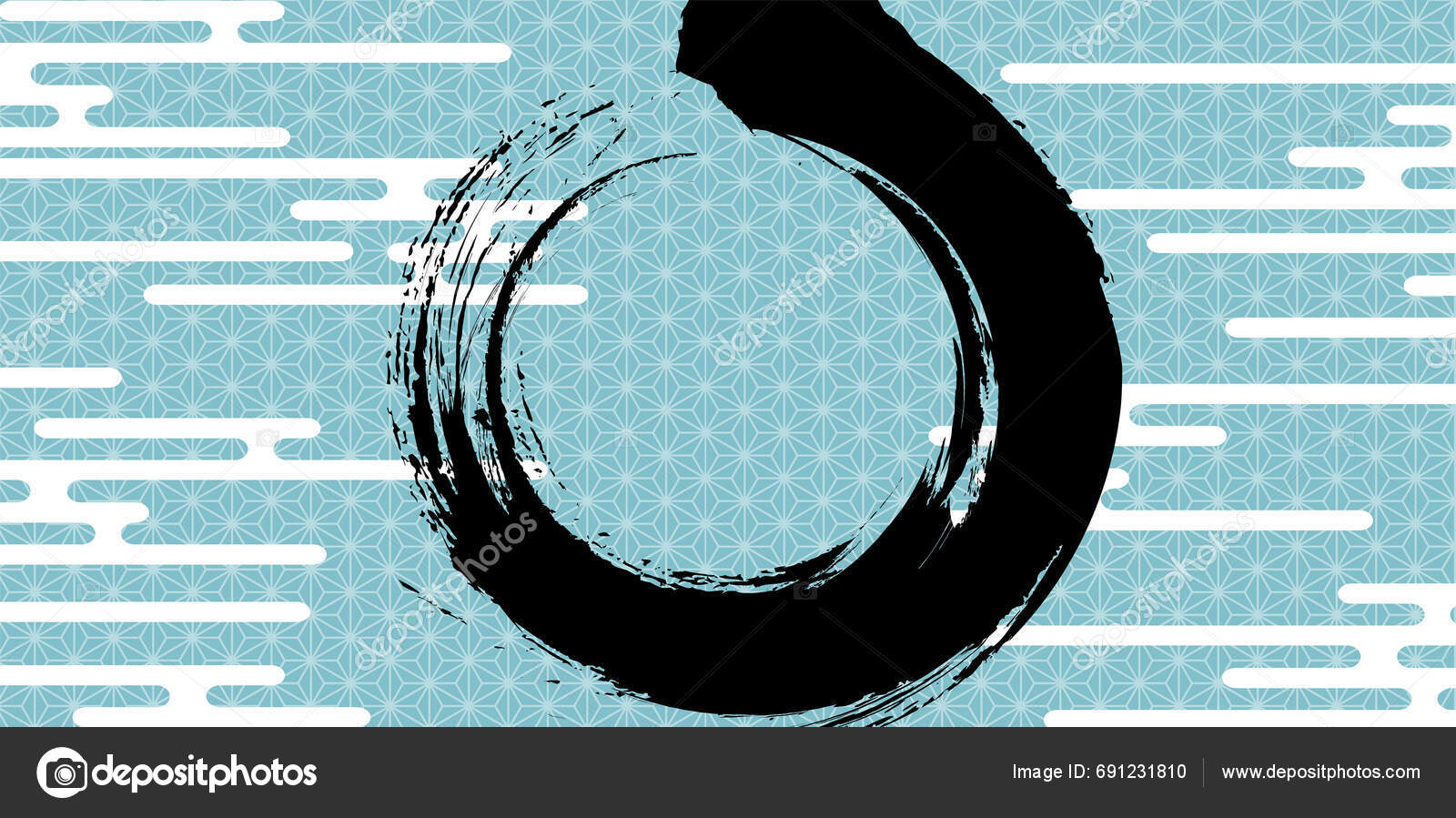 Japanese Pattern Haze Pattern Background Stock Vector by ©KUU 691231810