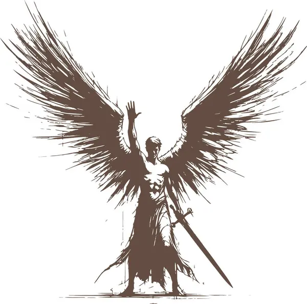 Warrior Angels Of God Drawing