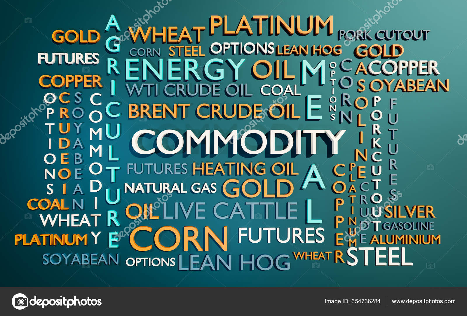 Commodity Word Cloud Word Commodity Framed Instance Crude Oil Gold ...