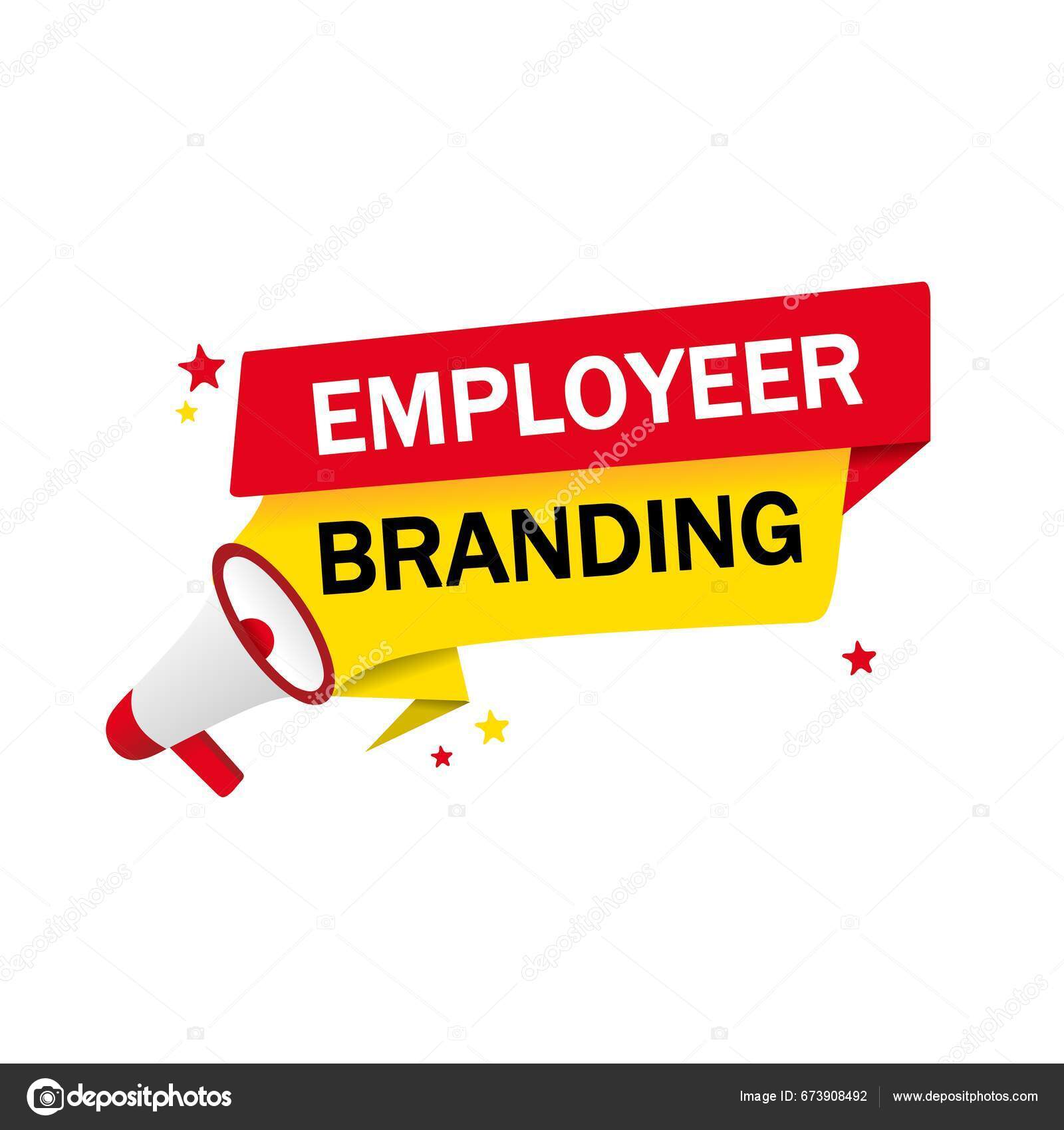 Employer Branding Banner Template Web Elements Flat Style Vector ...