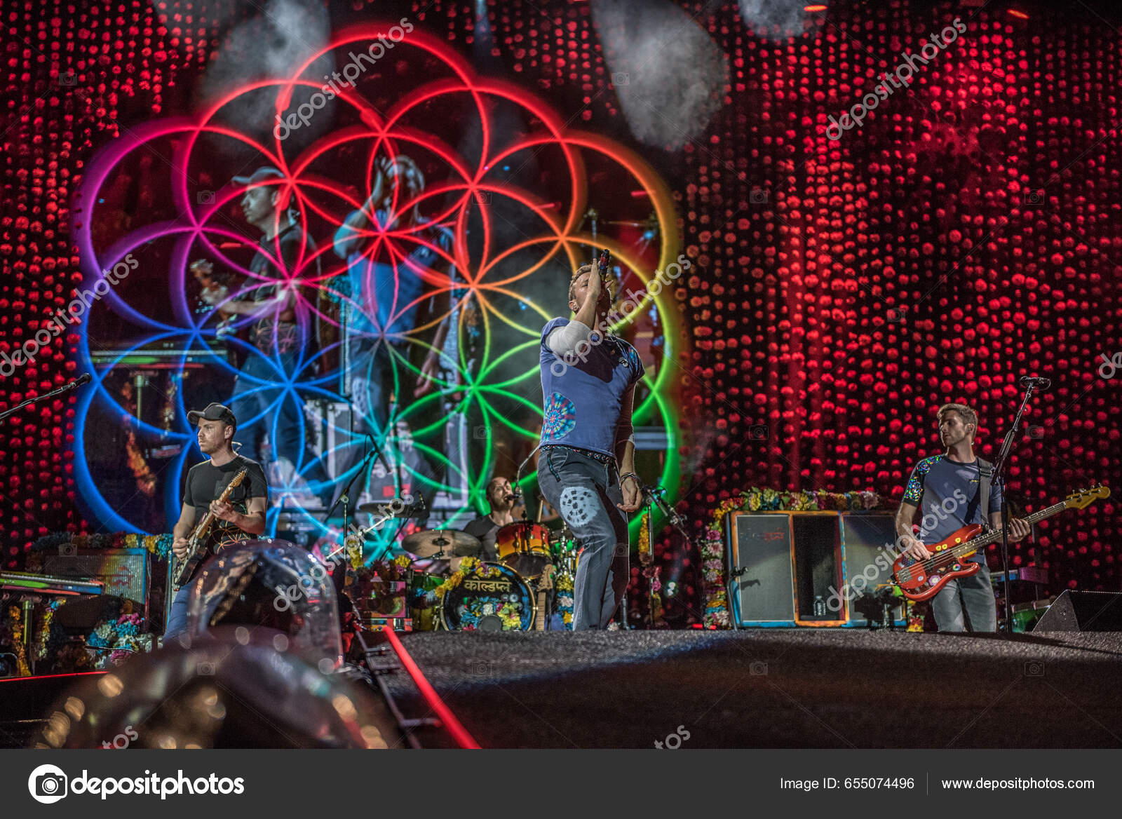Coldplay Concert Hard Rock Stadium Miami – Stock Editorial Photo ...