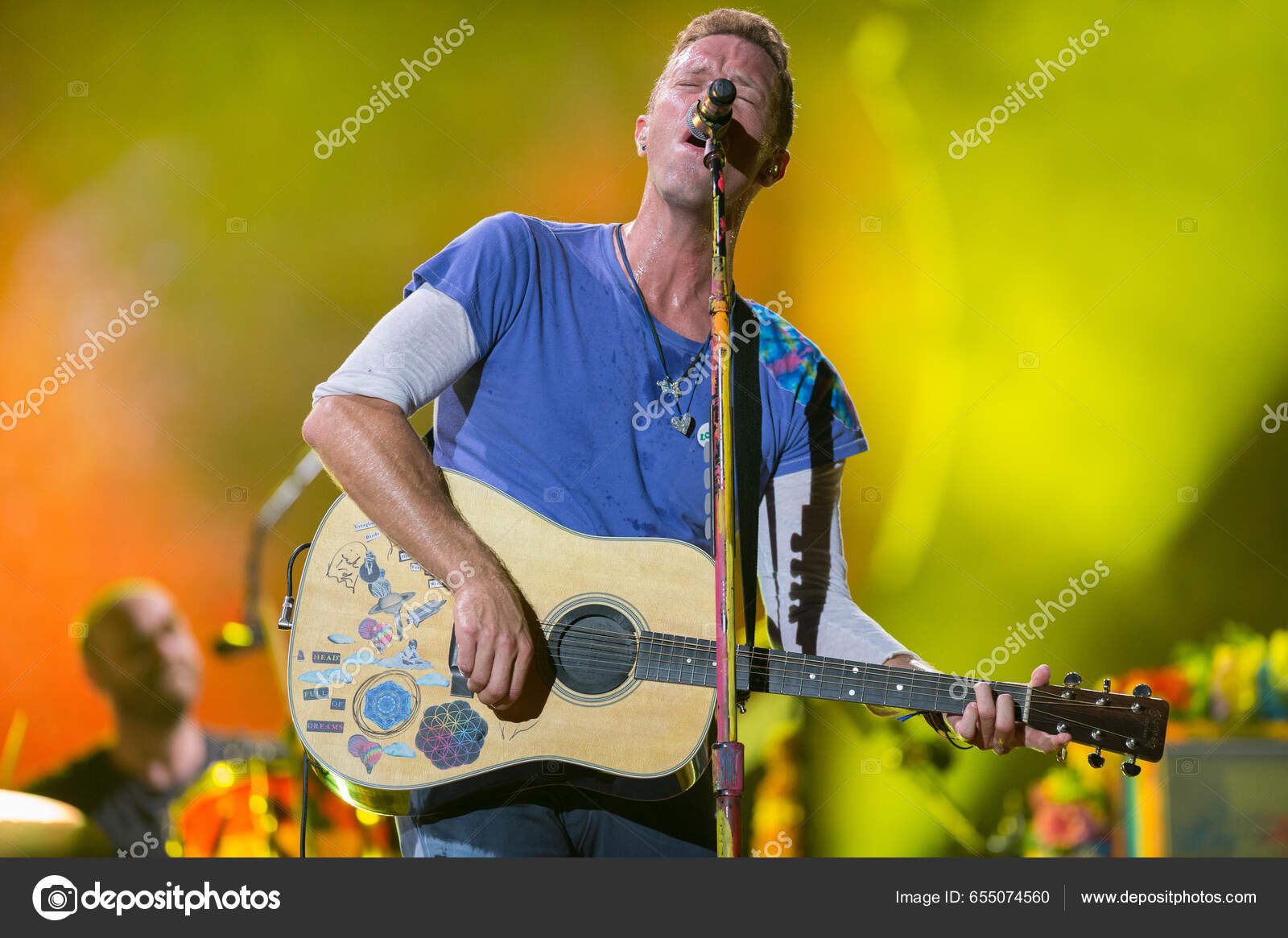 Coldplay Concert Hard Rock Stadium Miami — Stock Editorial Photo ...