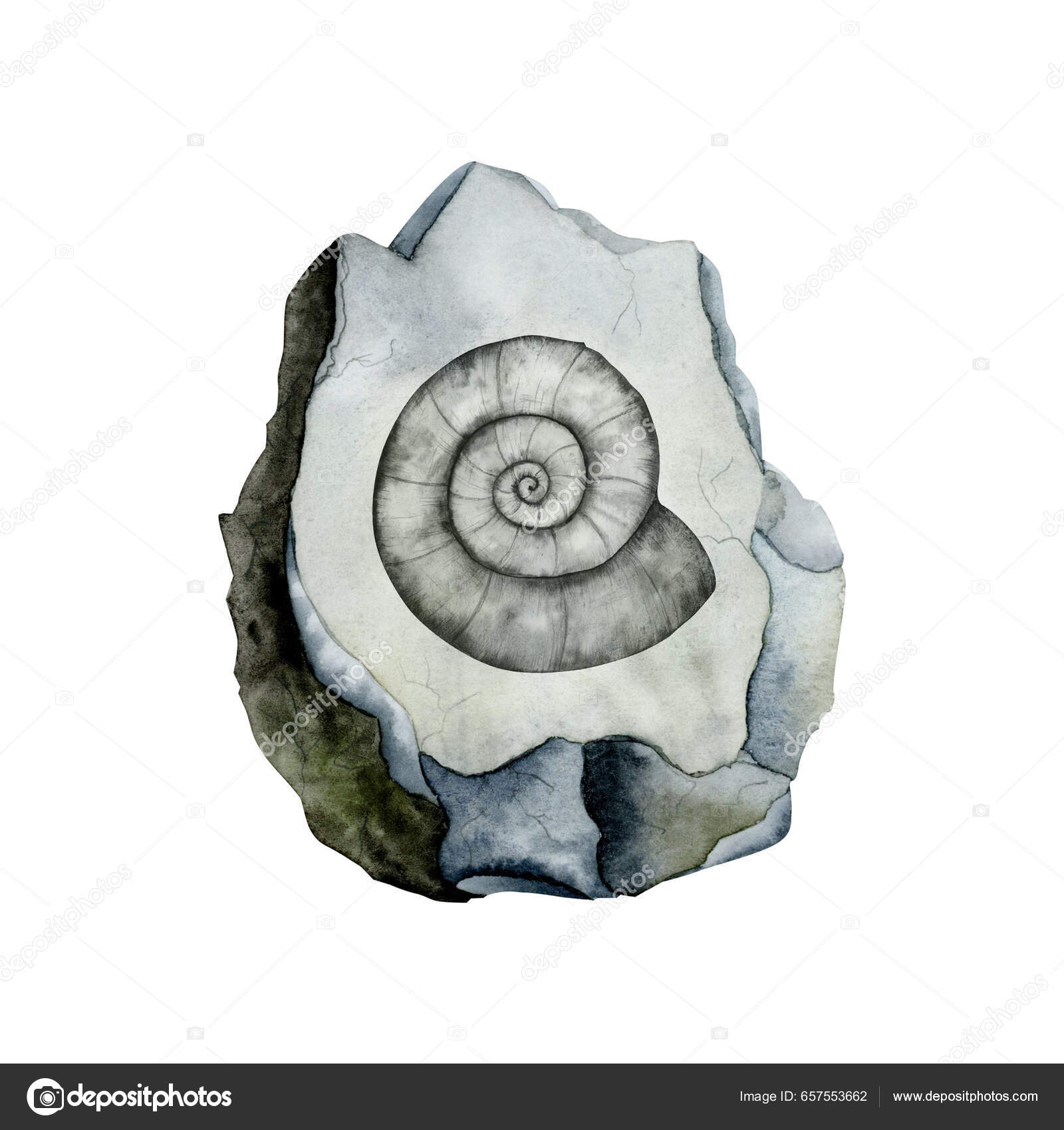 Ammonite Drawing