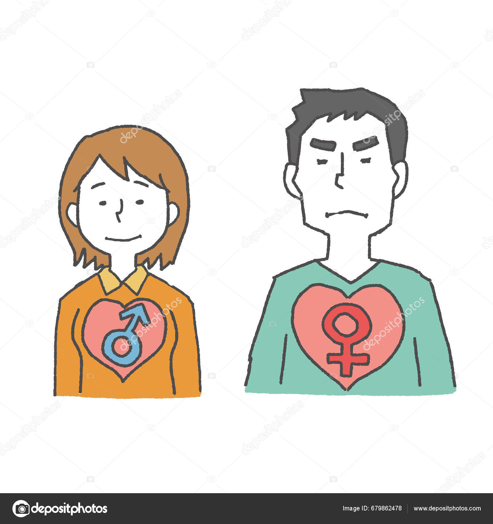 People Different Gender Identity Mind Body Stock Vector by ...