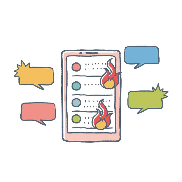 Image Expanding Connections Smartphones Sns Transmissions Stock Vector ...