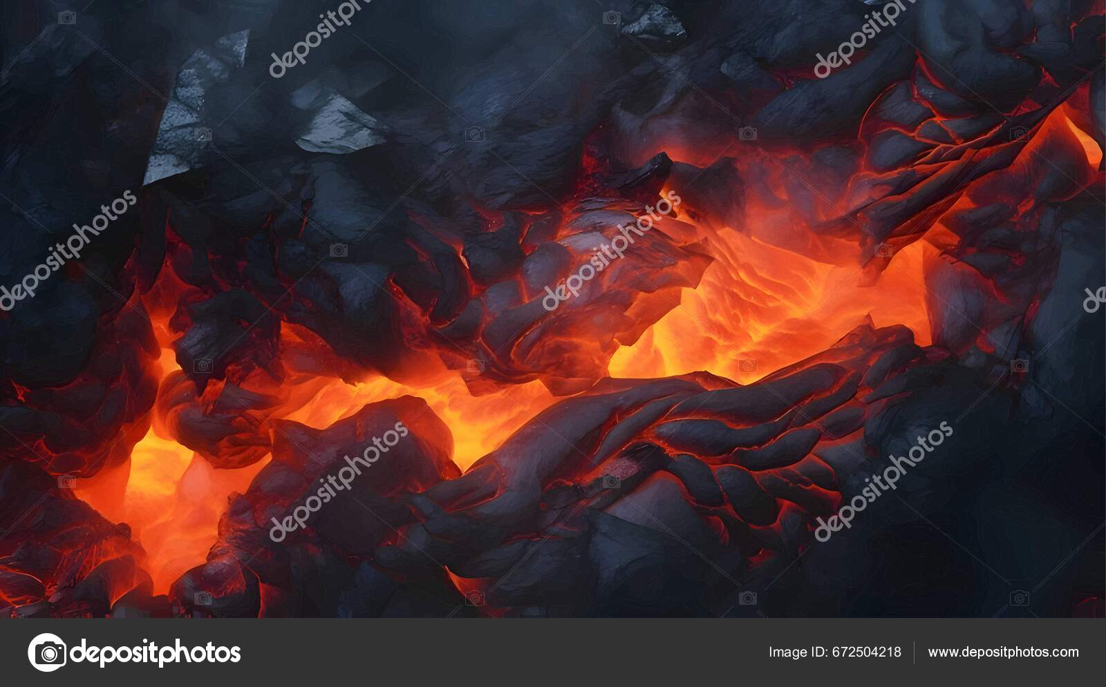 Volcano Magma Wallpaper