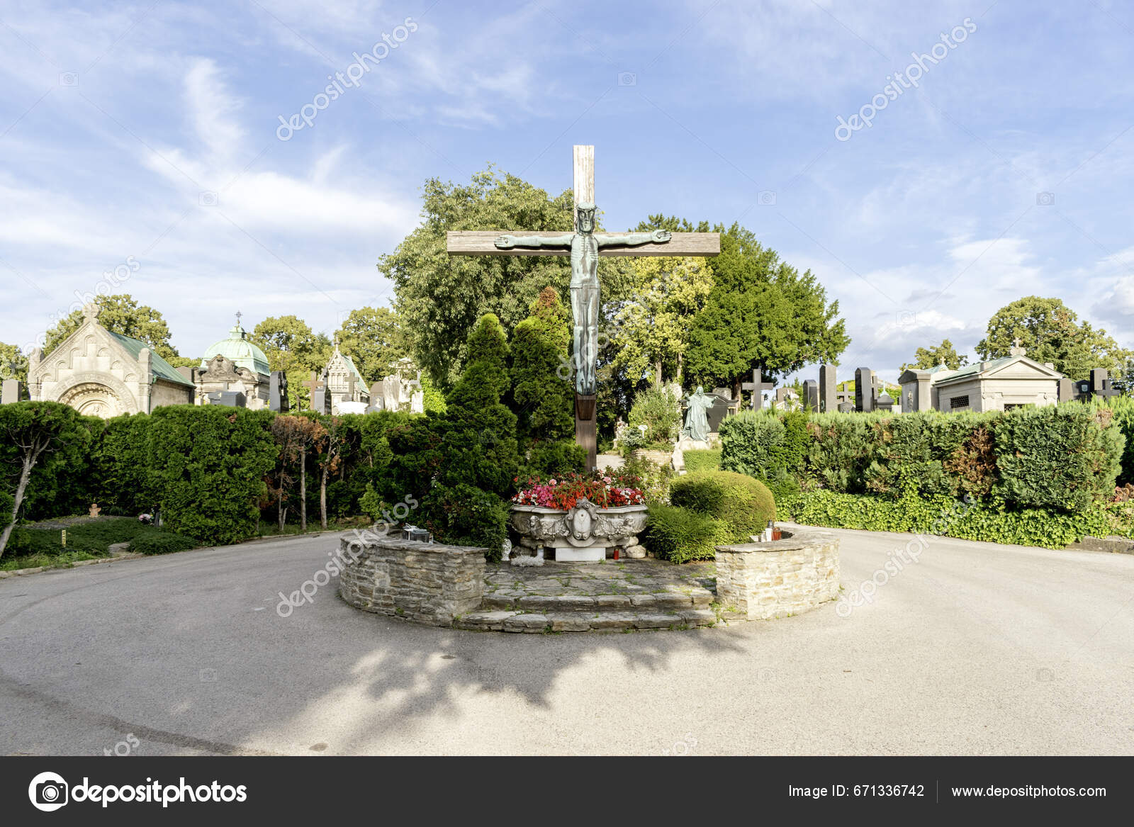 Vienna Austria July 2023 Hietzing Cemetery Notable Personalities Rest ...