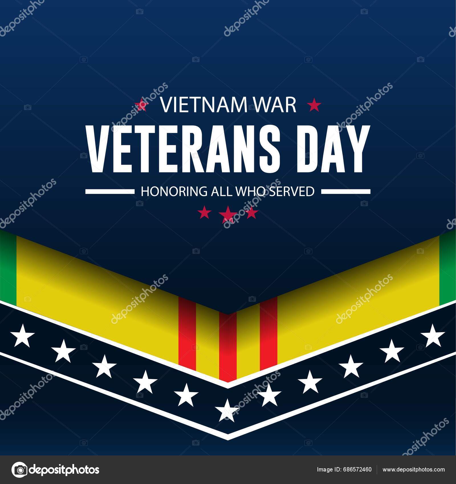 Vietnam War Veterans Day Background Vector Illustration Stock Vector by ...