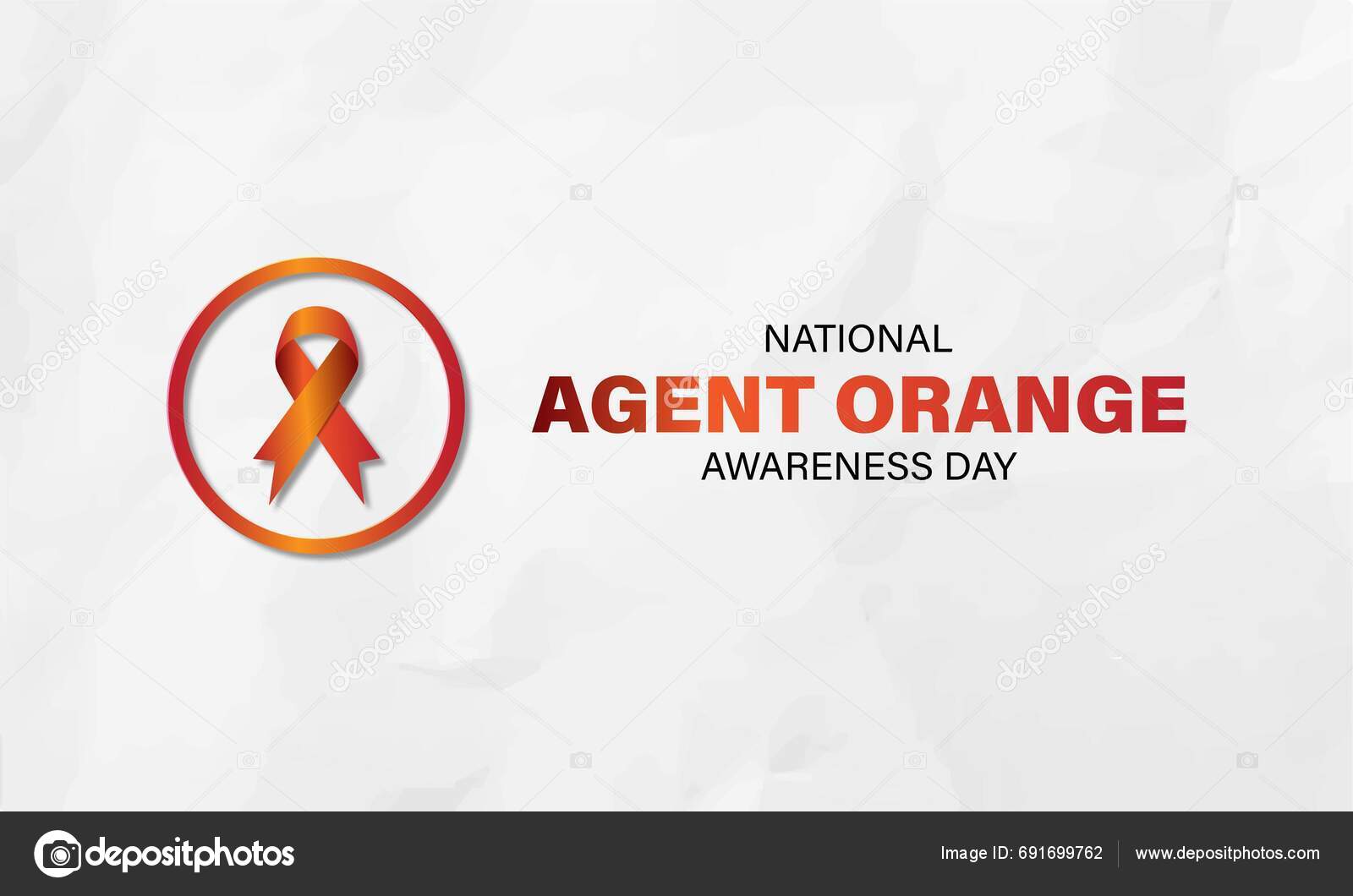 National Agent Orange Awareness Day Fondo Vector Ilustración Vector de ...
