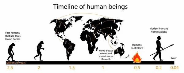 ilustración de la biología y la historia humana, Cronología de los ...