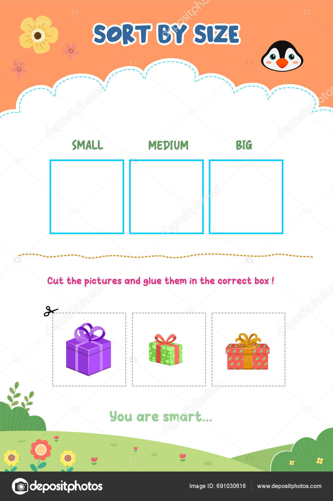 Sorting Pictures According Size Stock Vector by ©akamin21@gmail.com ...