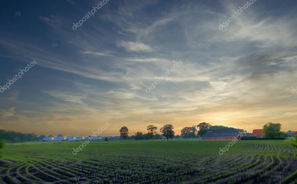 Esta imagen captura maravillosamente la atmósfera serena del amanecer ...