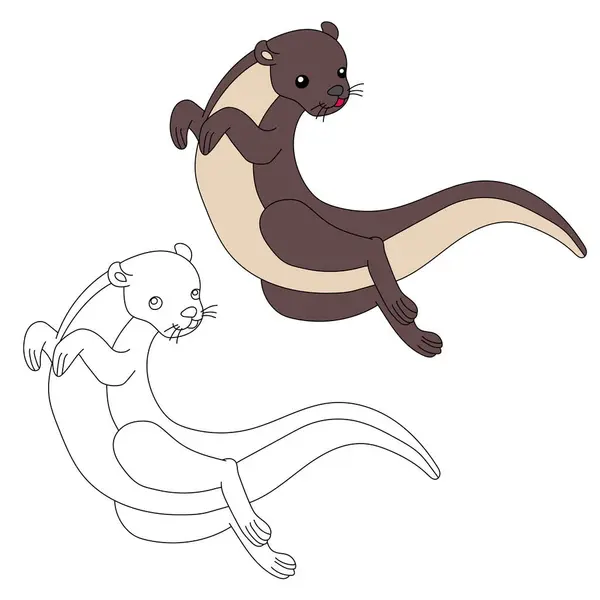 Otter Clipart Aquatic Animals Clipart Set Lovers Sea Animals Sea Stock ...