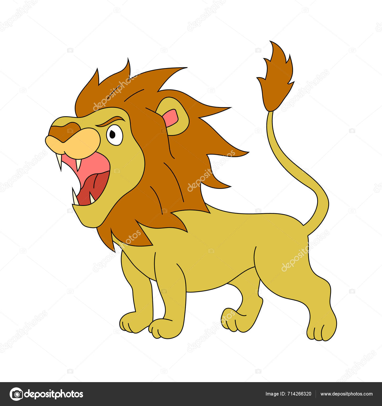 Kliparty Lew Doodle Zwierzęta Clipart Cartoon Wild Animals Clipart Dla ...