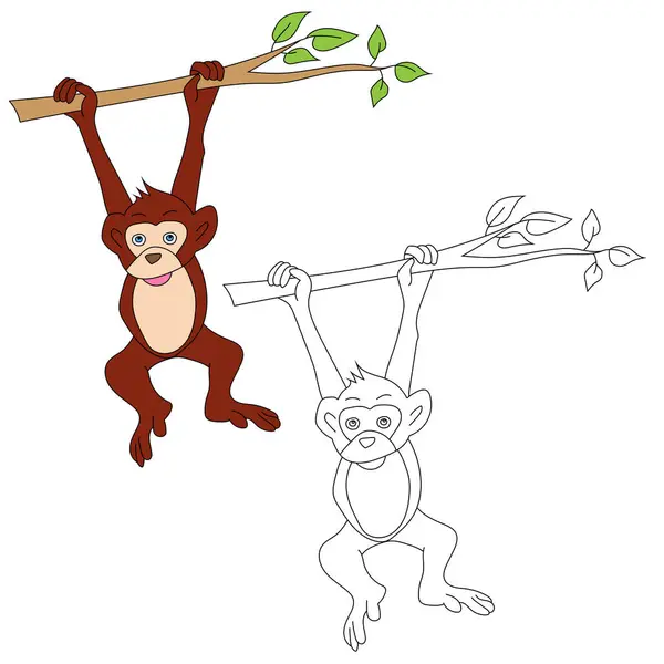 Monkey Clipart Doodle Animals Clipart Cartoon Wild Animals Clipart ...